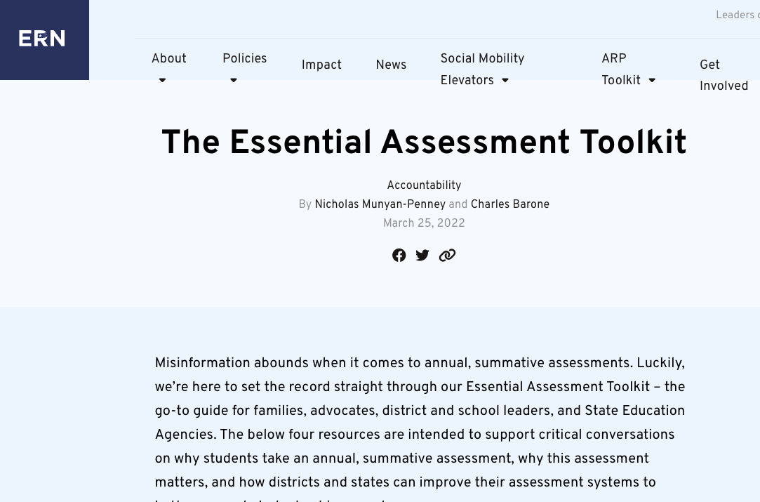 The Essential Assessment Toolkit - PIE Network
