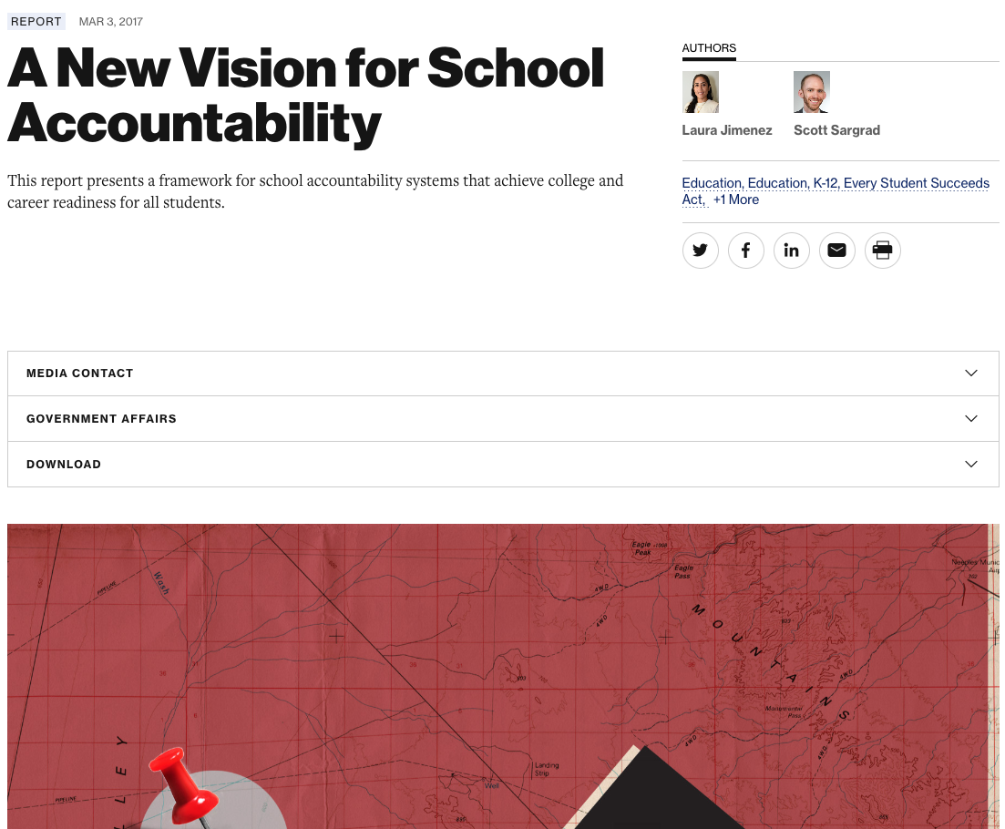 A New Vision for School Accountability - PIE Network