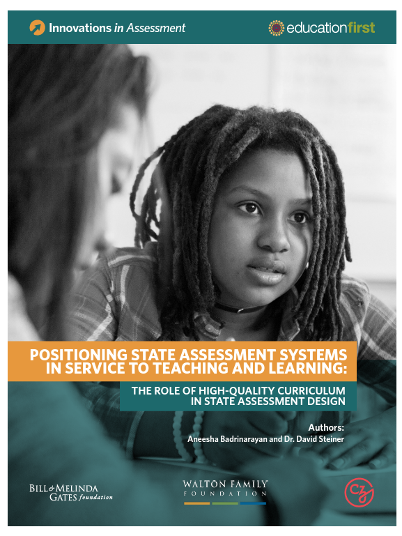 Positioning State Assessment Systems in Service to Teaching and ...