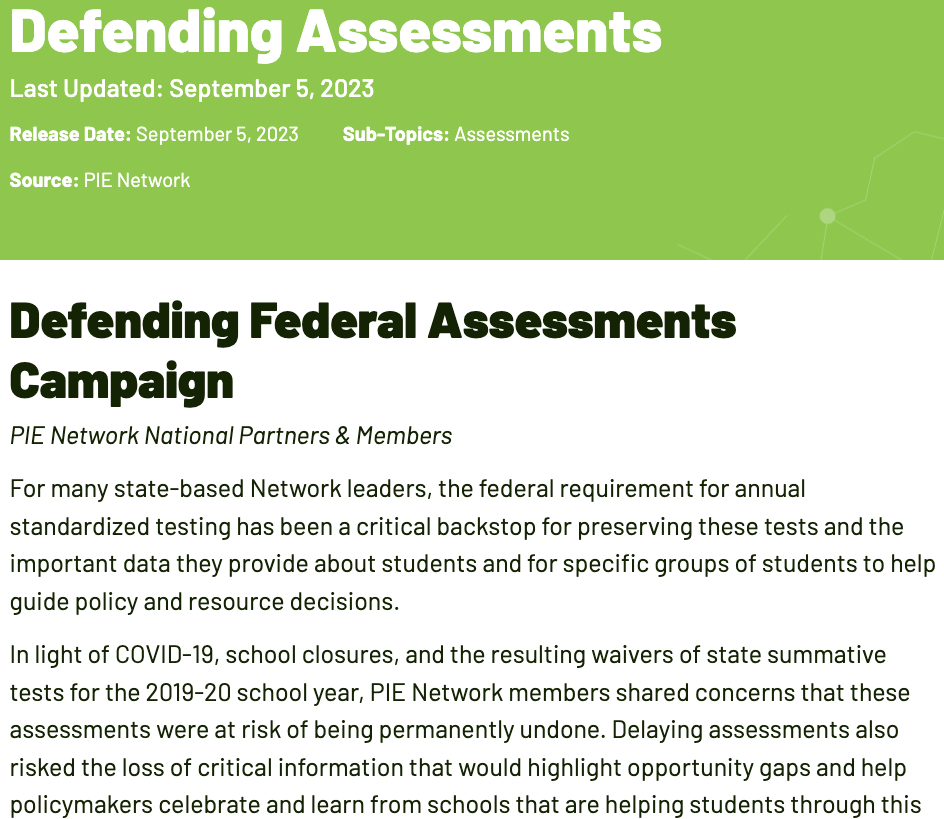 Defending Assessments - PIE Network