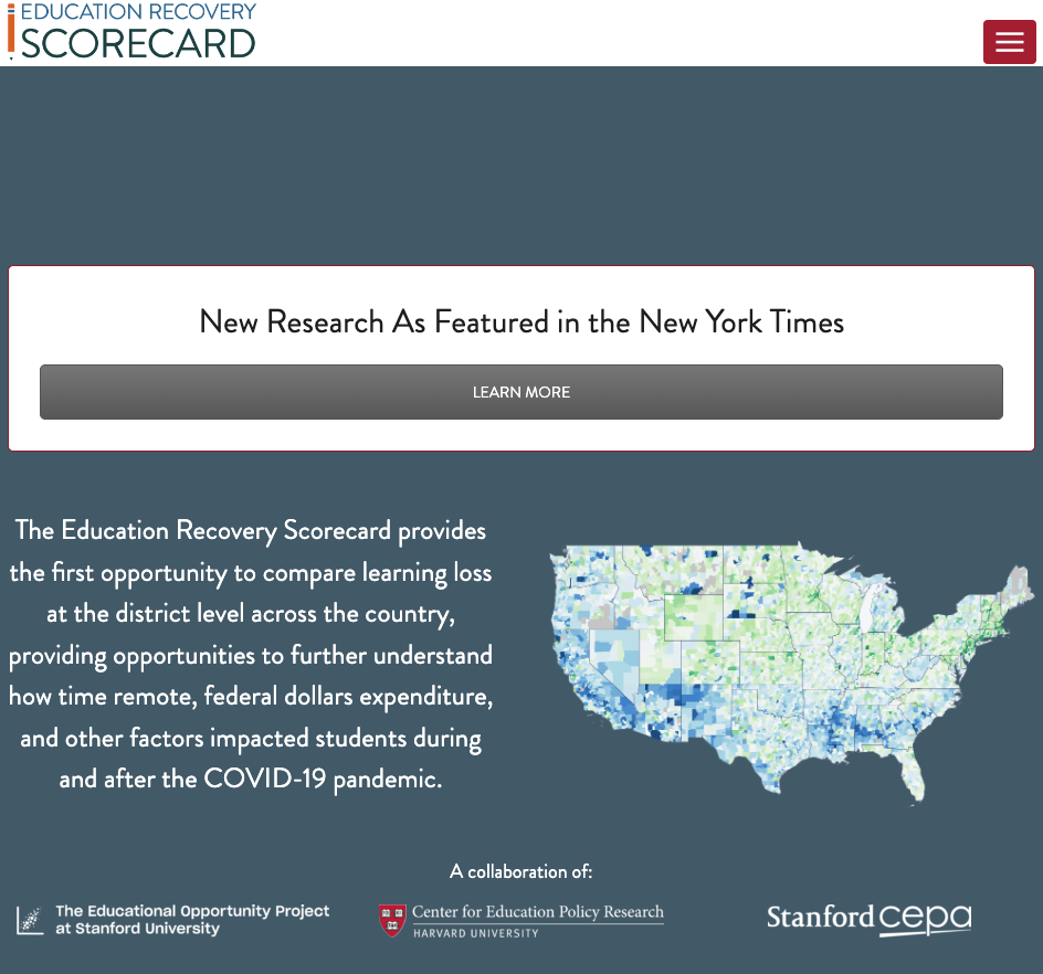 Education Recovery Scorecard - PIE Network
