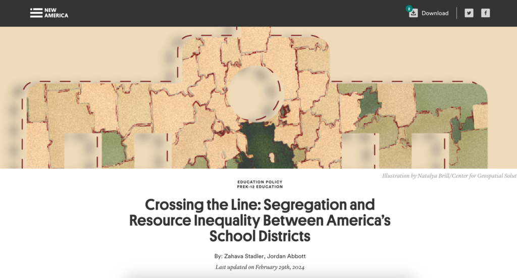 Crossing the Line: Segregation and Resource Inequality Between America ...