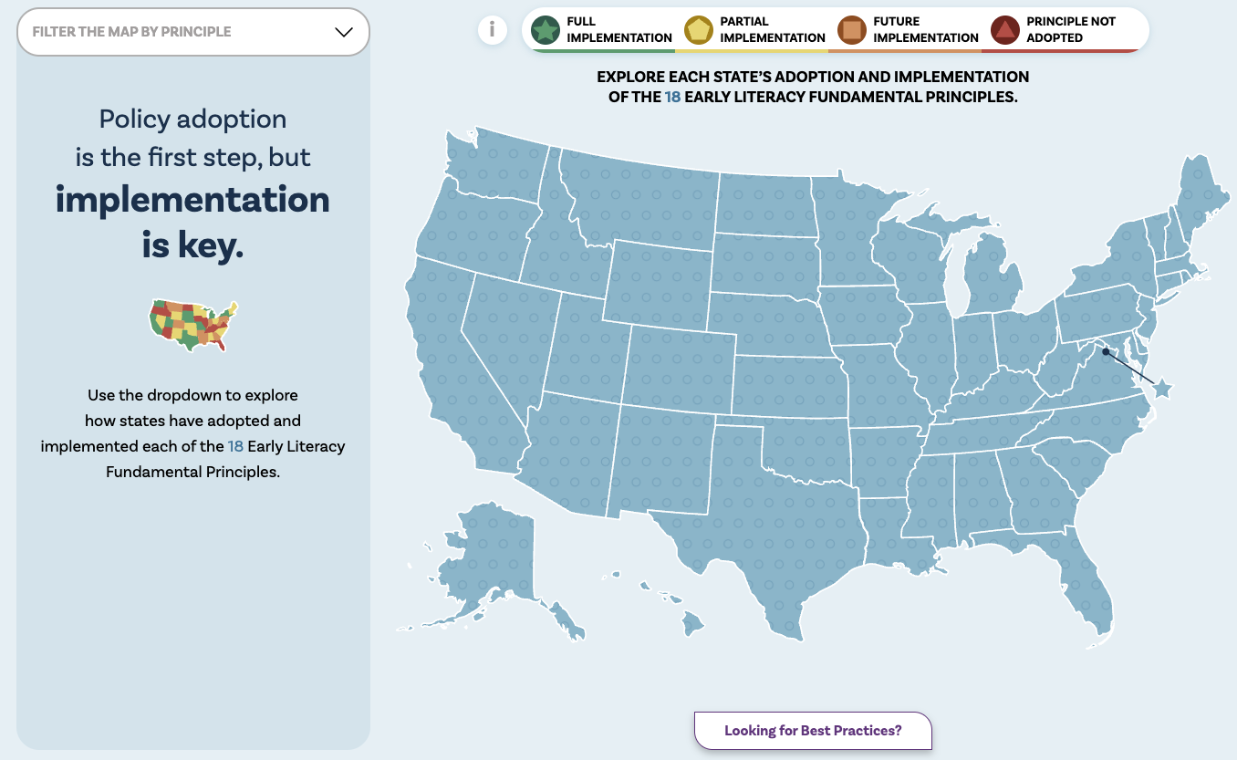 Early Literacy Matters: State Map - PIE Network